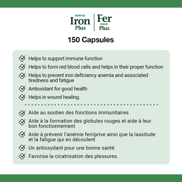 Gentle Iron 28 mg, Helps Prevent Anemia, Capsules – Nature's Bounty